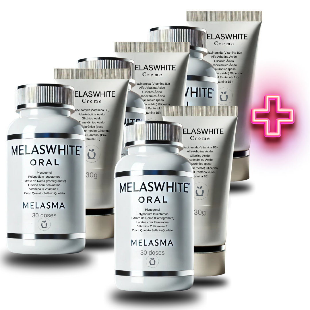Kit Completo para Melasma Grau 2 – Fórmula Oral + Creme Tópico [ 4 kits ] - Biofórmulas